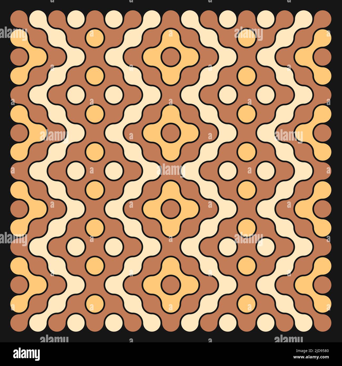 Random color rounded truchet tiling illustration Stock Vector Image ...