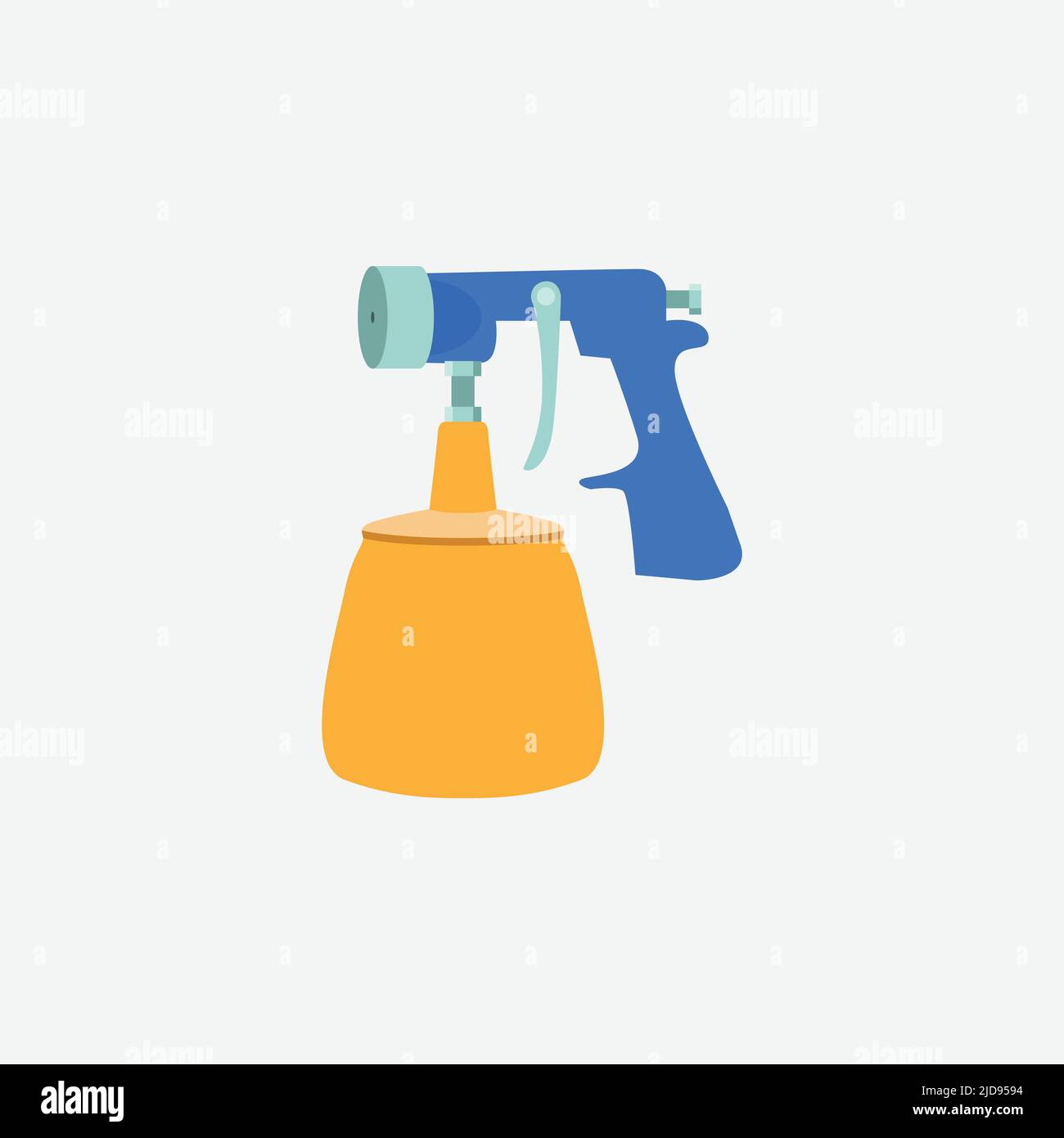 Spray Machine Paint. Construction. Flat. - Vector Stock Vector Image ...