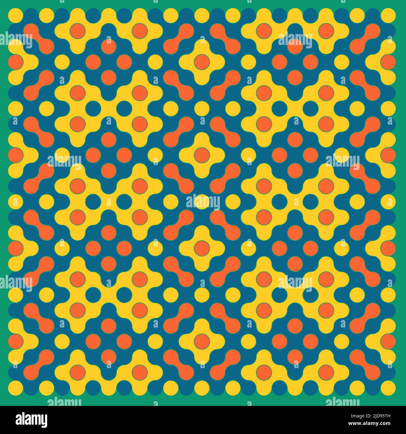 Random color rounded truchet tiling illustration Stock Vector Image ...