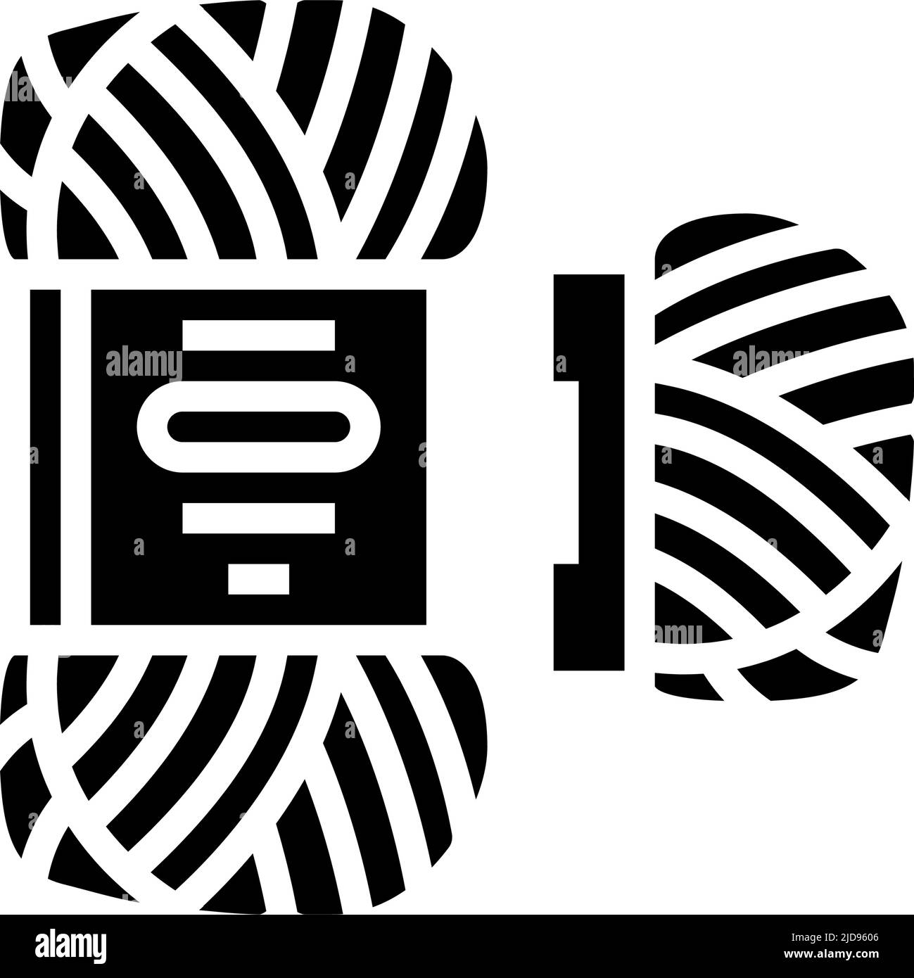 yarn wool glyph icon vector illustration Stock Vector Image & Art - Alamy