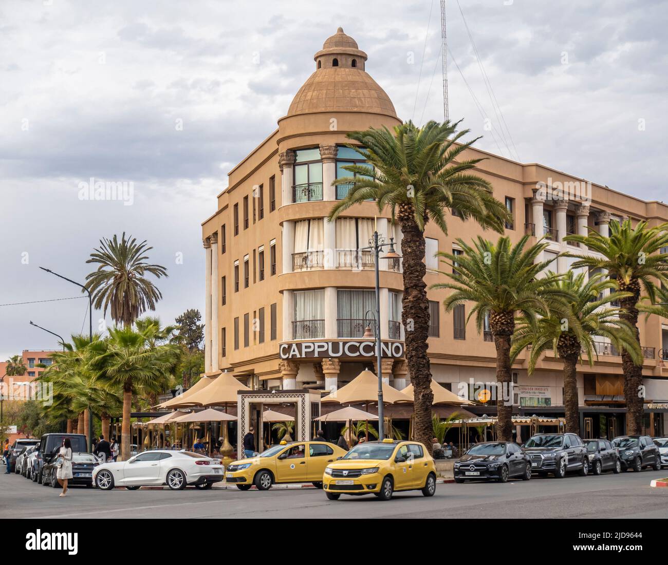 Cappuccino Maroc cafe restaurant, Marrakech, Morocco Stock Photo - Alamy