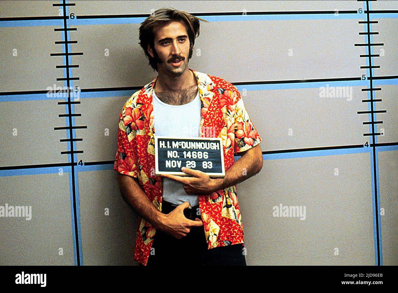 NICOLAS CAGE, RAISING ARIZONA, 1987 Stock Photo - Alamy