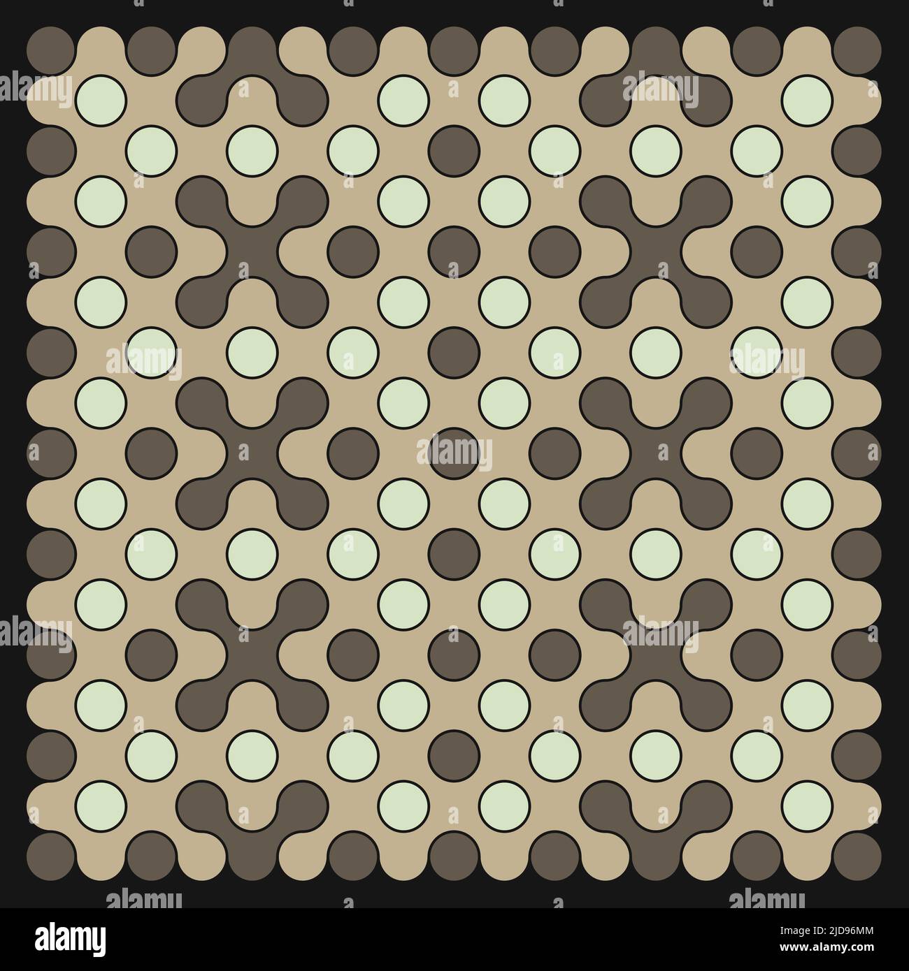 Random color rounded truchet tiling illustration Stock Vector Image ...