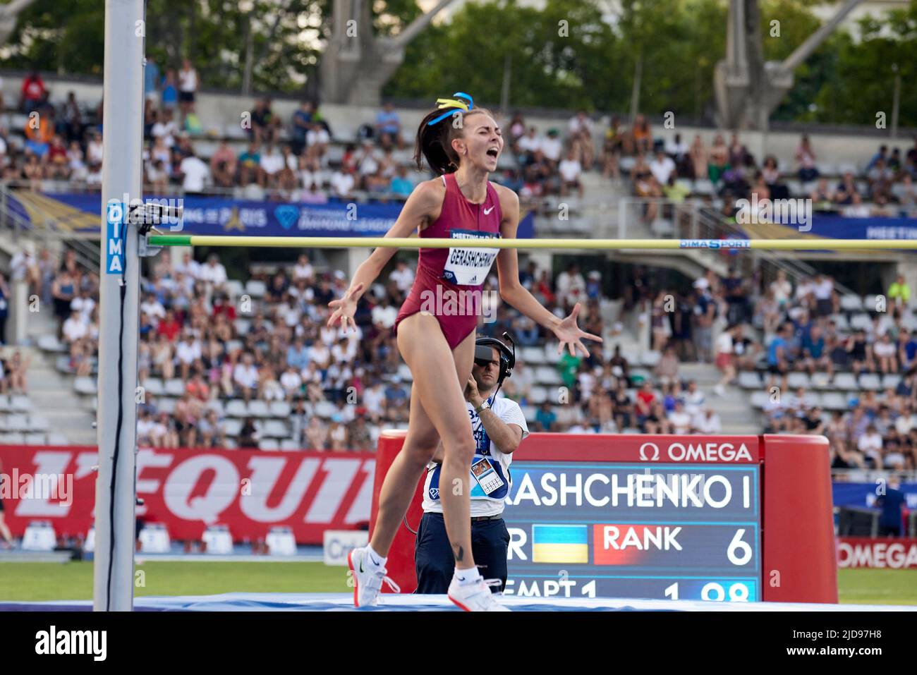 Iryna GERASHCHENKO (UKR) during the Wanda Diamond League 2022, Meeting ...