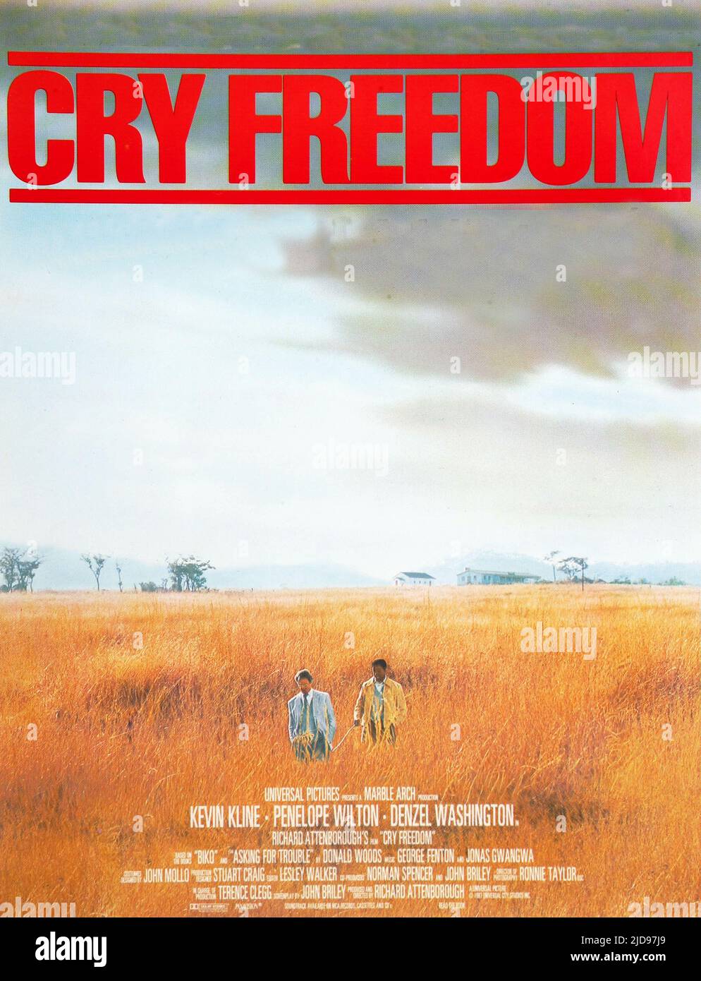 Cry Freedom Poster Cry Freedom Vintage Print 1987 Studio Photo