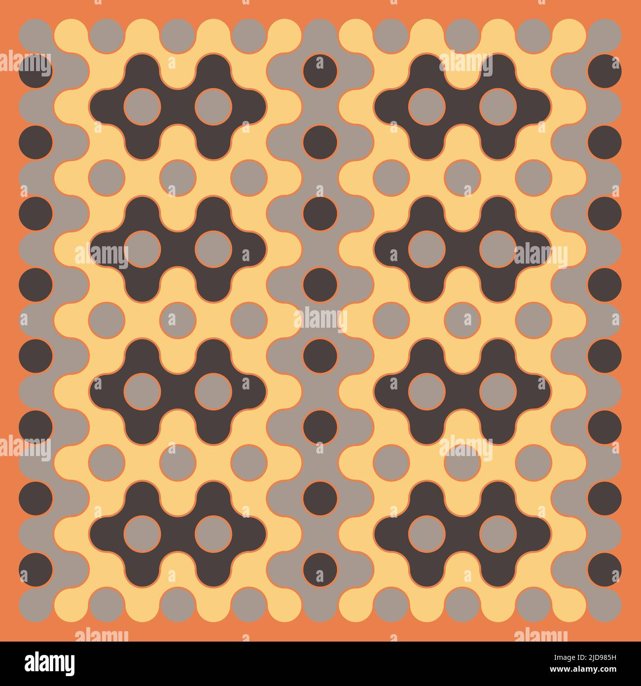 Random color rounded truchet tiling illustration Stock Vector Image ...