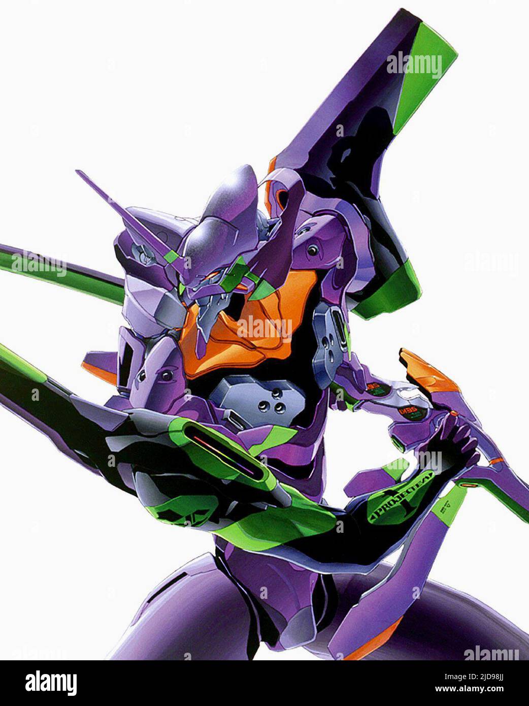 EVA-01 MECHA ROBOT, NEON GENESIS EVANGELIUM, 1995 Stock Photo - Alamy
