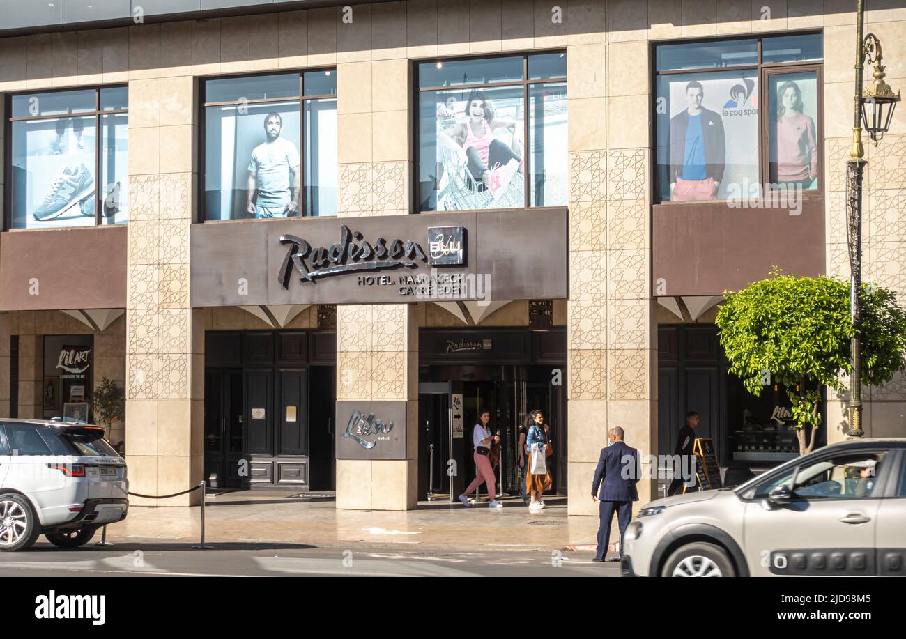 Radisson Blu Hotel, Marrakech Carre Eden Stock Photo - Alamy