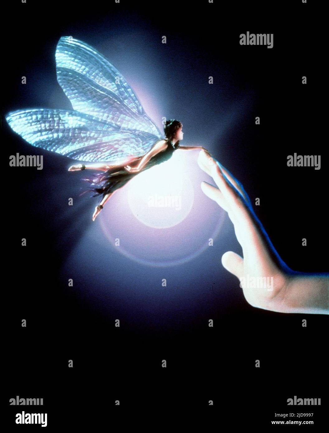FAIRY TOUCHES HUMAN HAND, FAIRYTALE: A TRUE STORY, 1997 Stock Photo - Alamy