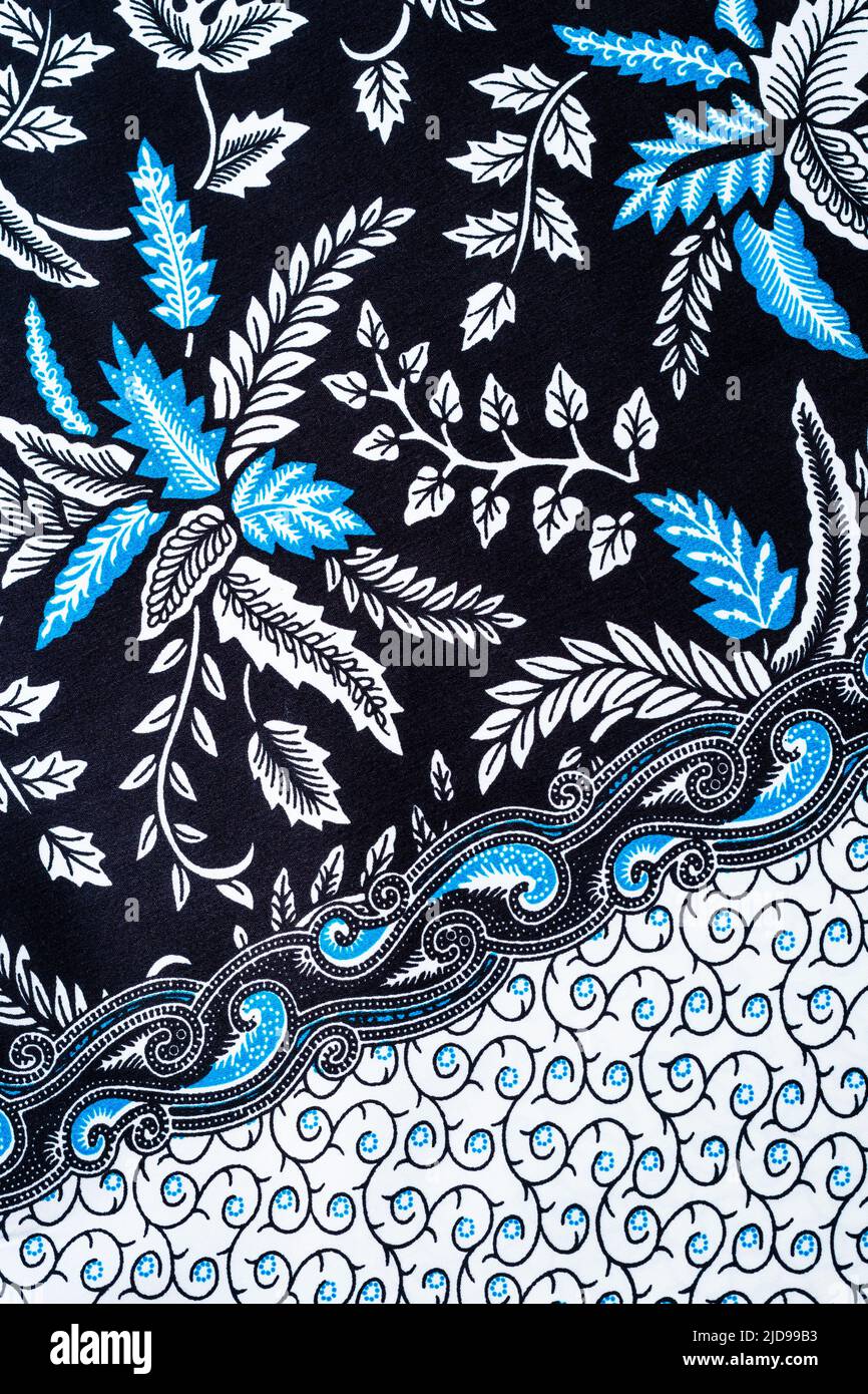 The Batik sarong pattern background in Thailand, traditional batik ...