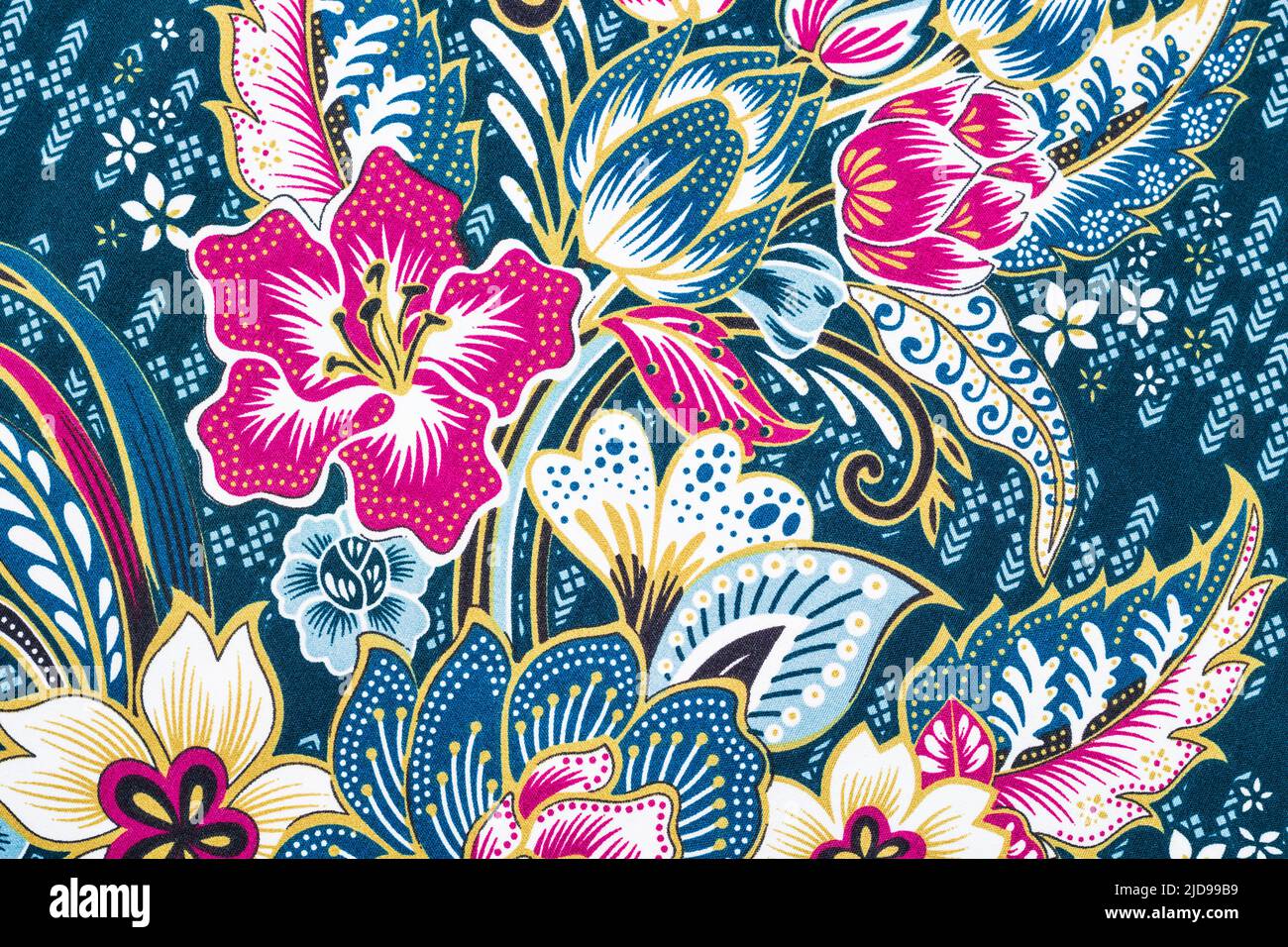 The Batik sarong pattern background in Thailand, traditional batik sarong in Asian Stock Photo ...