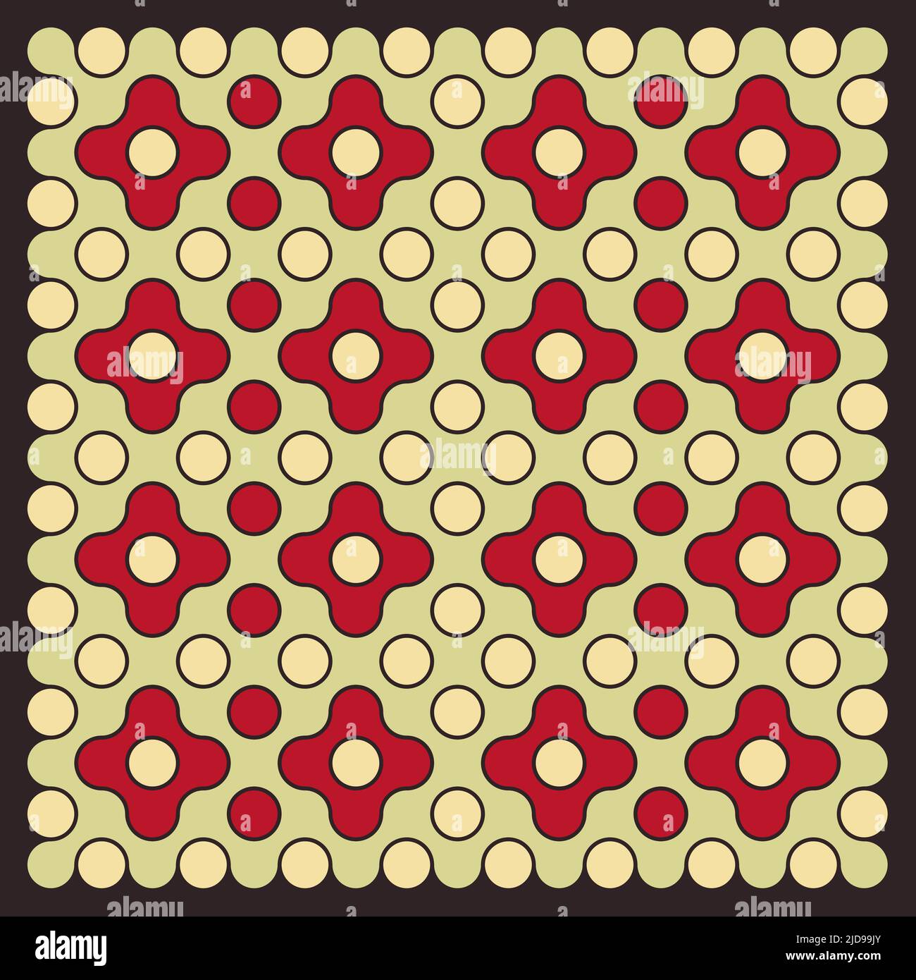 Random color rounded truchet tiling illustration Stock Vector Image ...