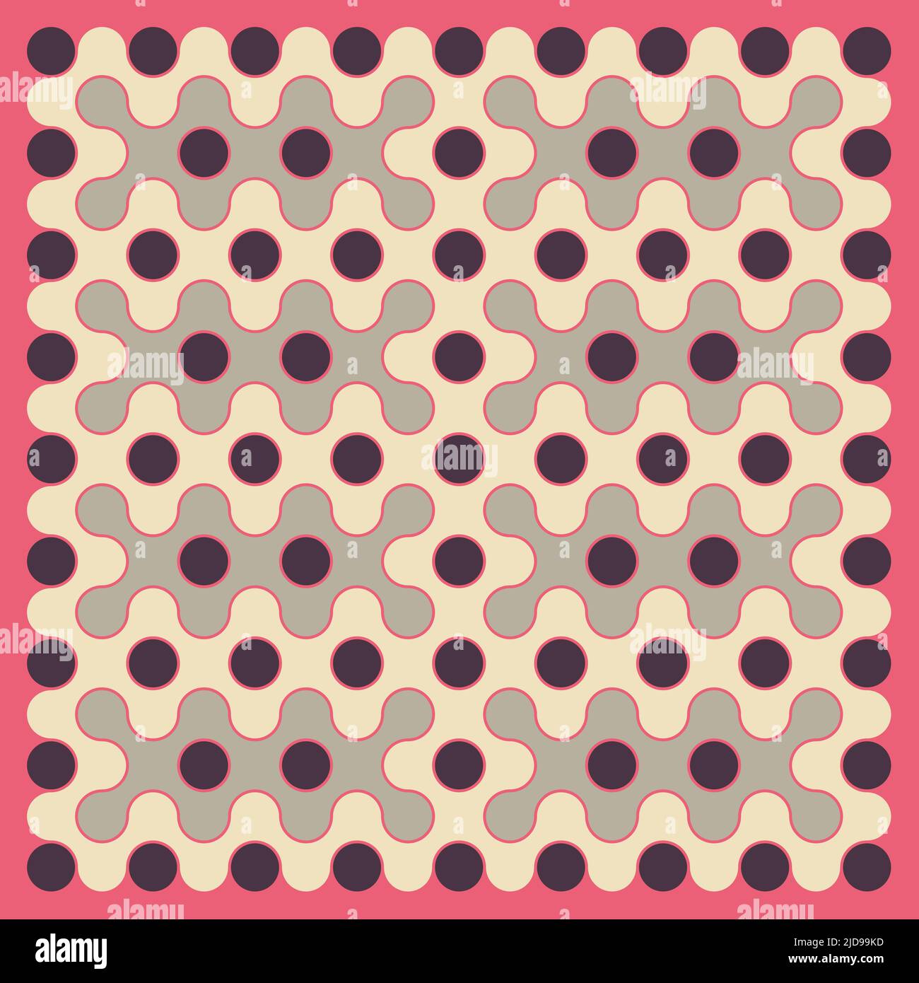 Random color rounded truchet tiling illustration Stock Vector Image ...