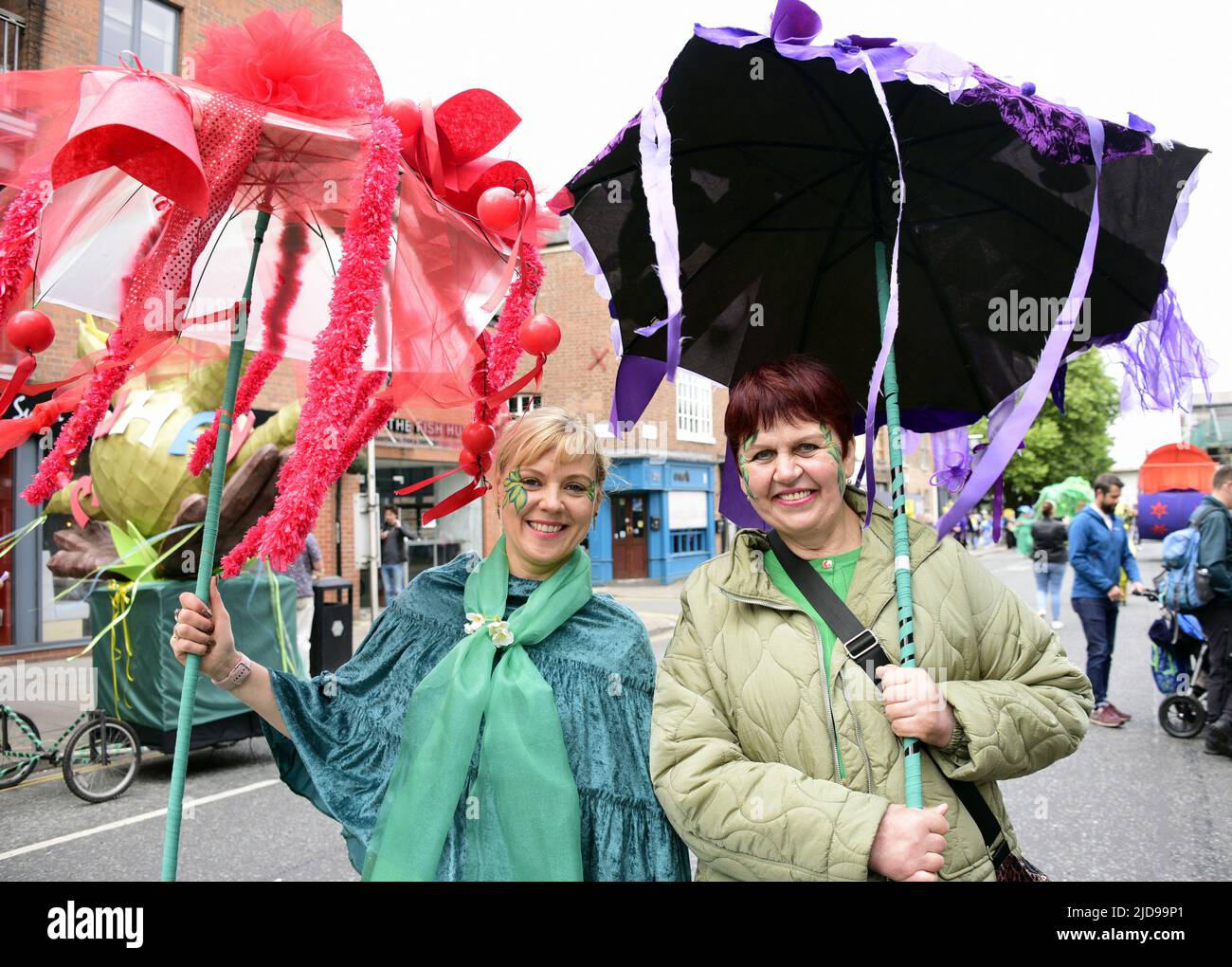 Manchester, UK, 19th June, 2022. Performers and artists get ready for ...