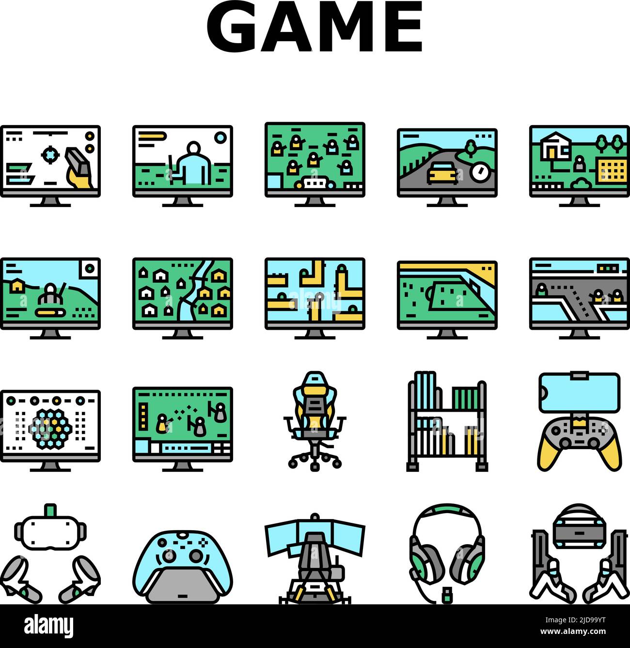 Cockpit simulation Stock Vector Images - Alamy