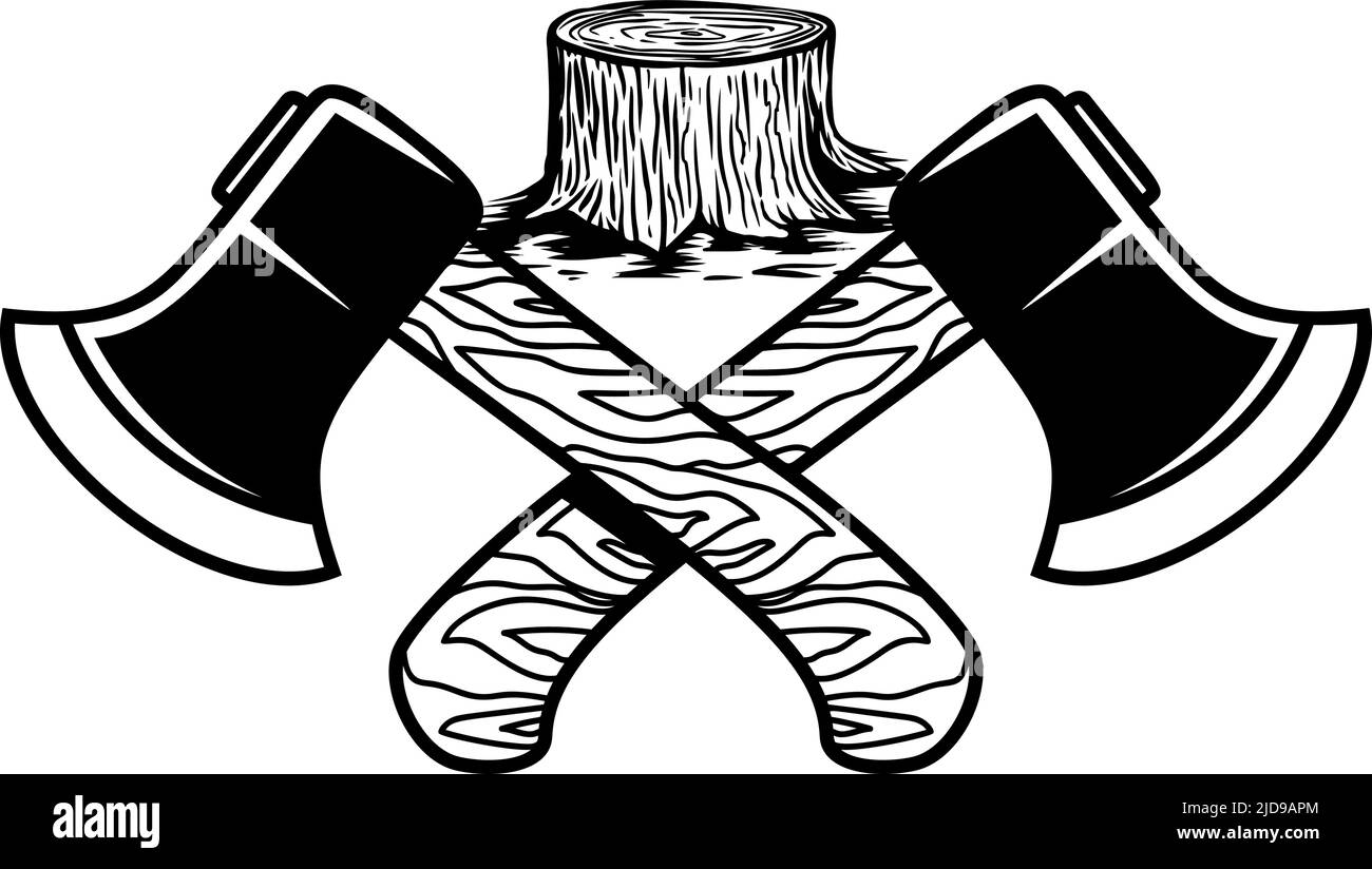 Lumberjack logo hi-res stock photography and images - Alamy