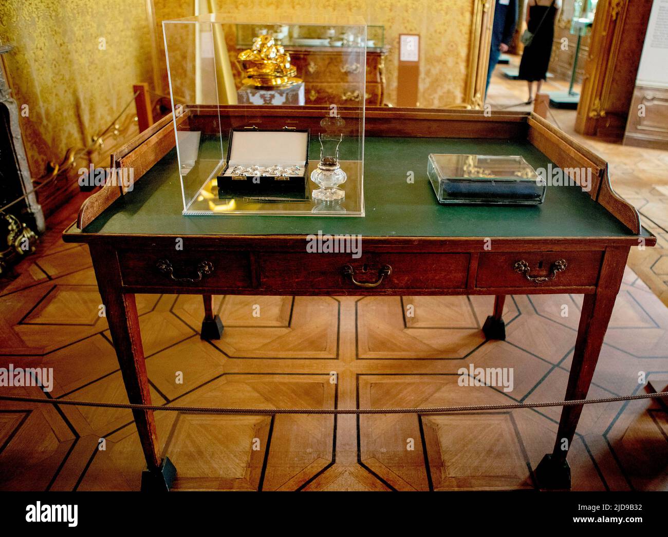 Fulda, Deutschland. 17th June, 2022. Original desk where Count Karel ...
