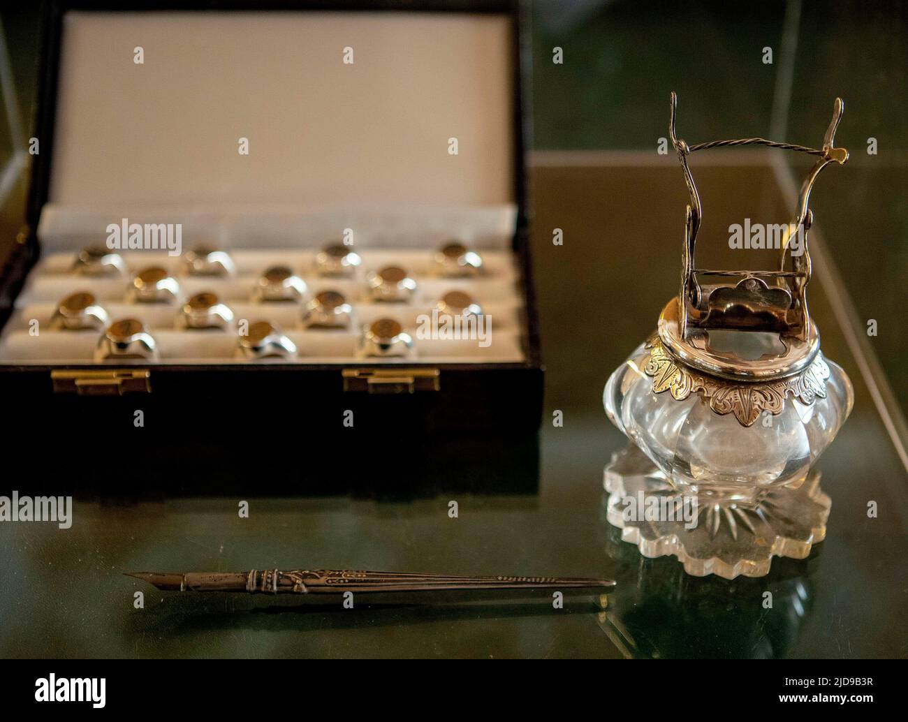 Fulda, Deutschland. 17th June, 2022. Original desk where Count Karel ...
