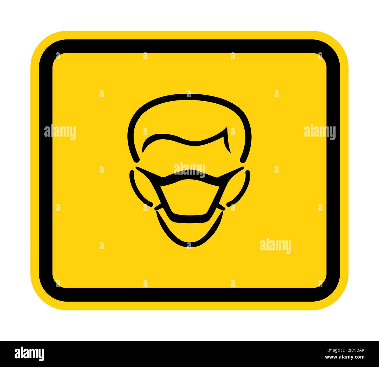 PPE Icon.Wear Mask Symbol Sign Isolate On White Background,Vector ...