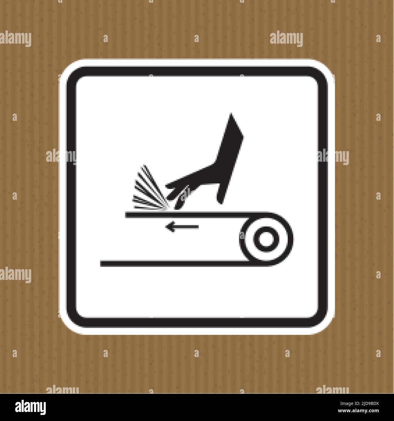 Hand Abrasion Belt Drive Symbol Sign Isolate on White Background,Vector ...