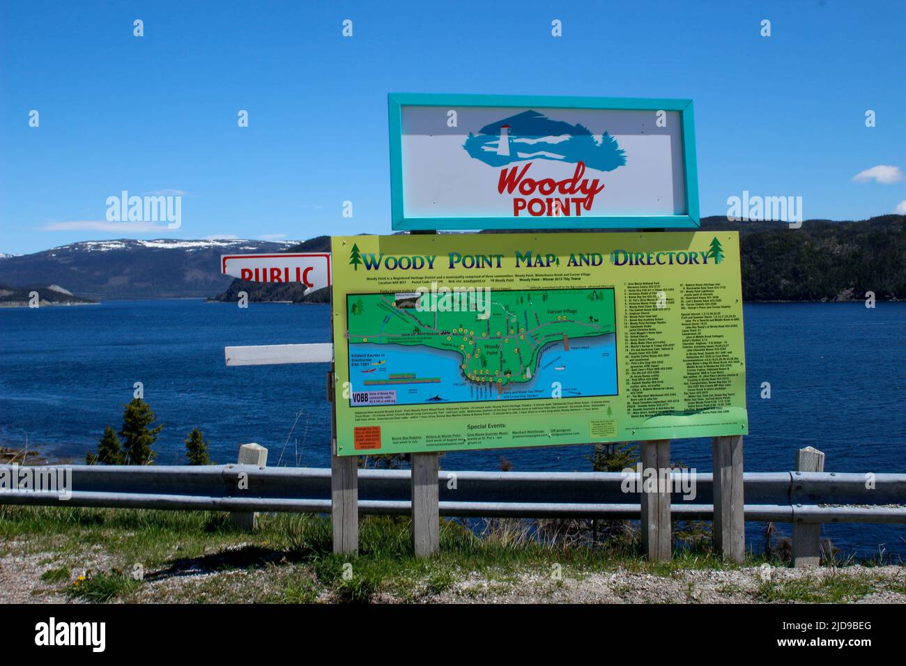 woody point newfoundland, views from a lookout Stock Photo - Alamy