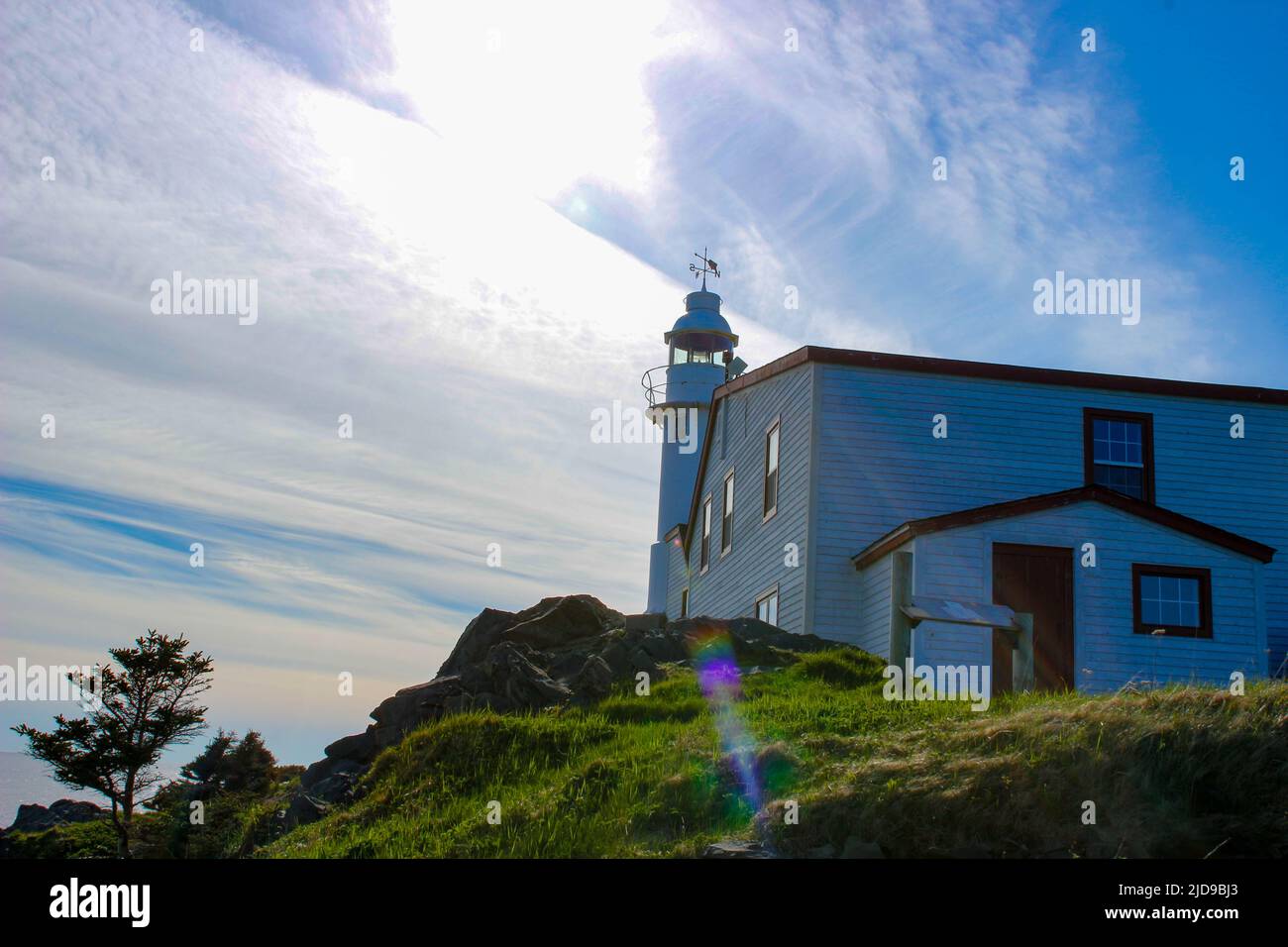 sunset, Lobster Cove Head Lighthouse, Rocky Harbour, Gros Morne ...