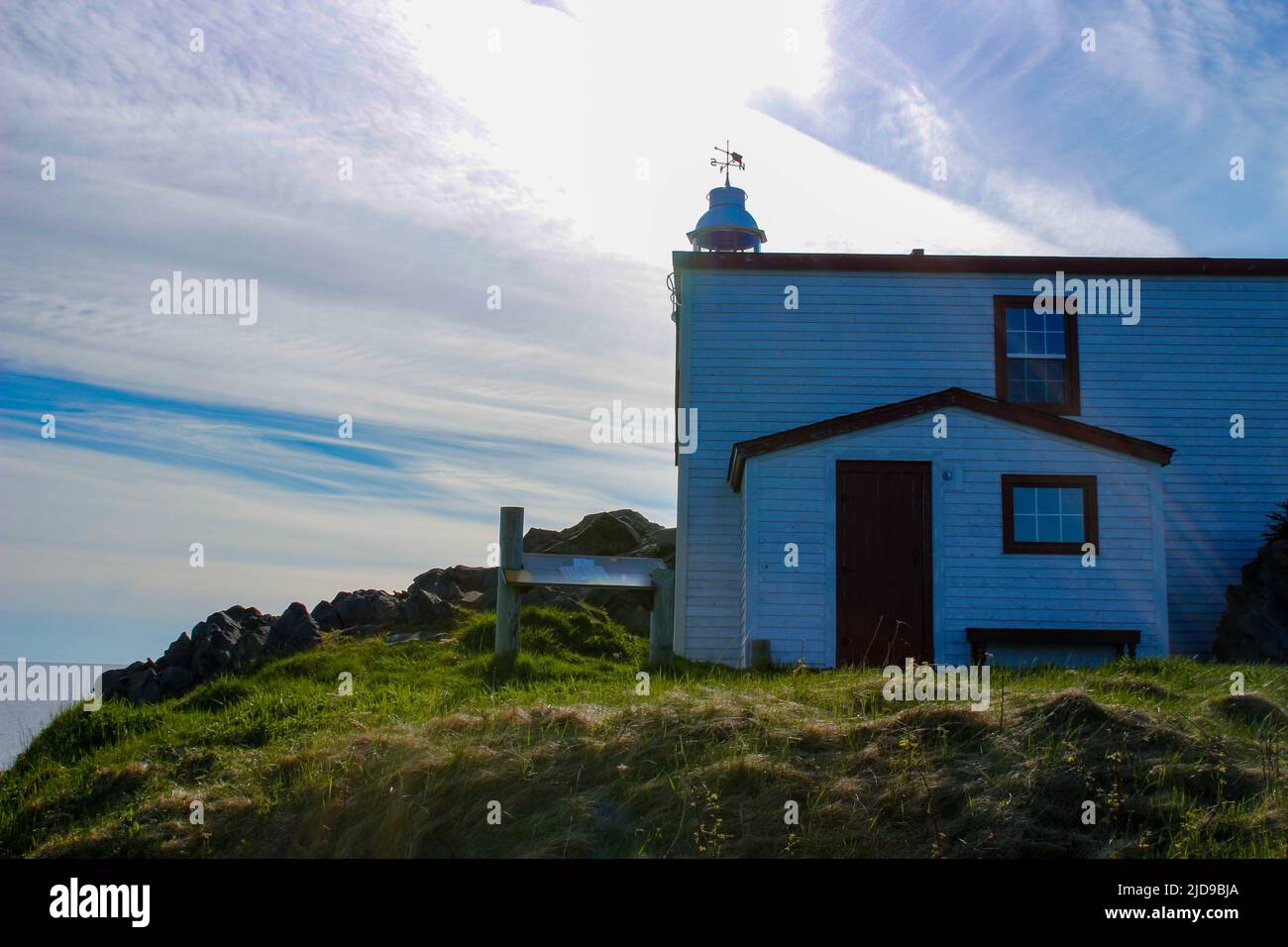 sunset, Lobster Cove Head Lighthouse, Rocky Harbour, Gros Morne ...