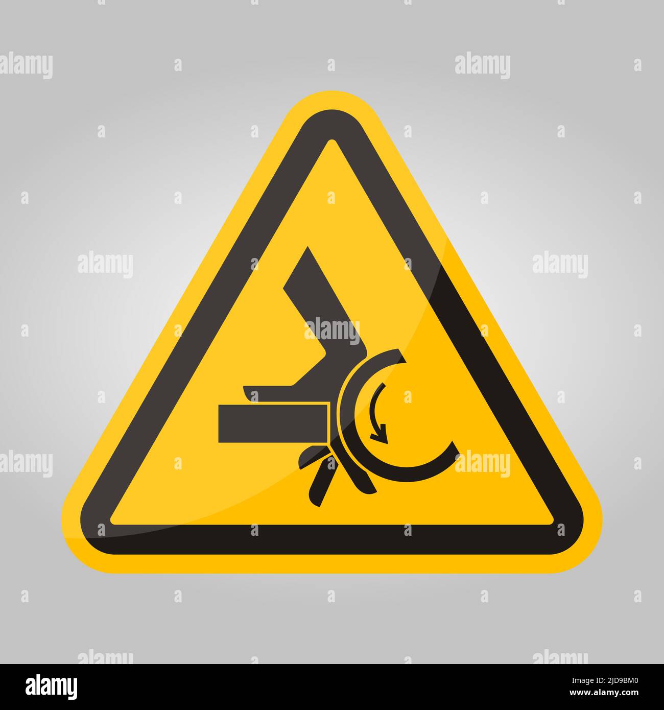 Hand Crush Roller Pinch Point Symbol Sign, Vector Illustration, Isolate ...