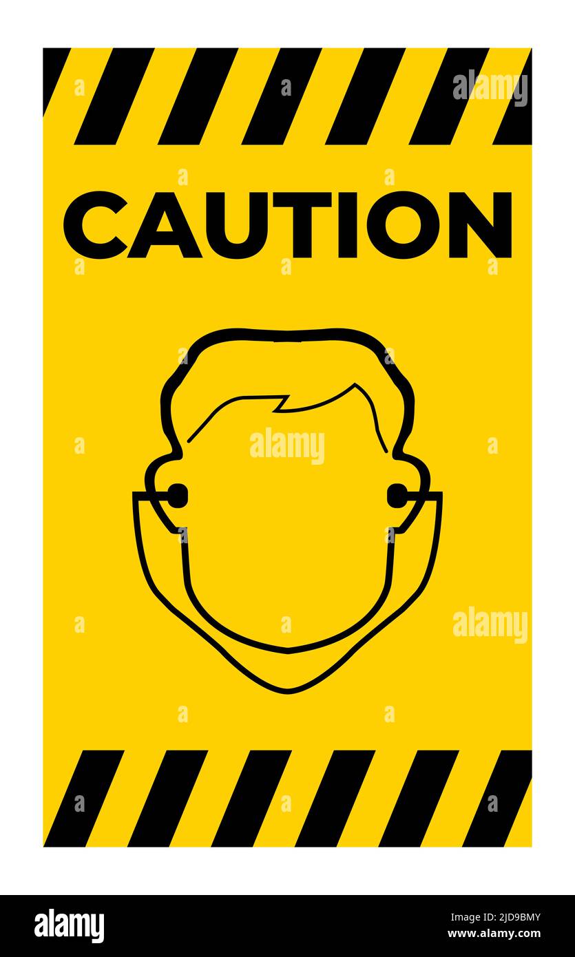 Symbol Wear Ear Plug Sign Isolate On White Background,Vector ...