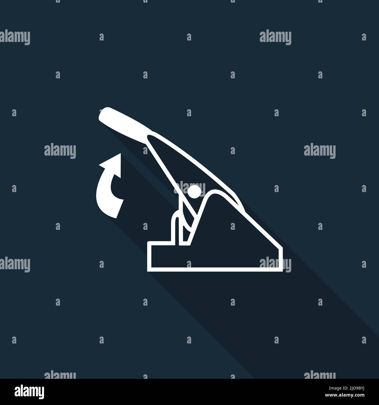 Pull Parking Brake Symbol Sign Isolate On Black Background,Vector ...