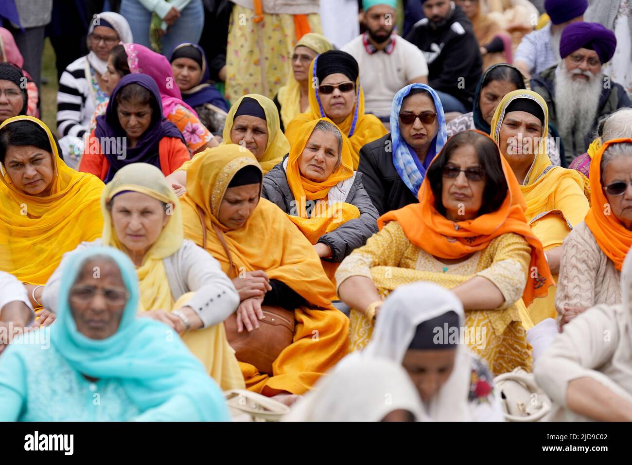 Members of the Sikh community from across the UK gather at Wellington ...