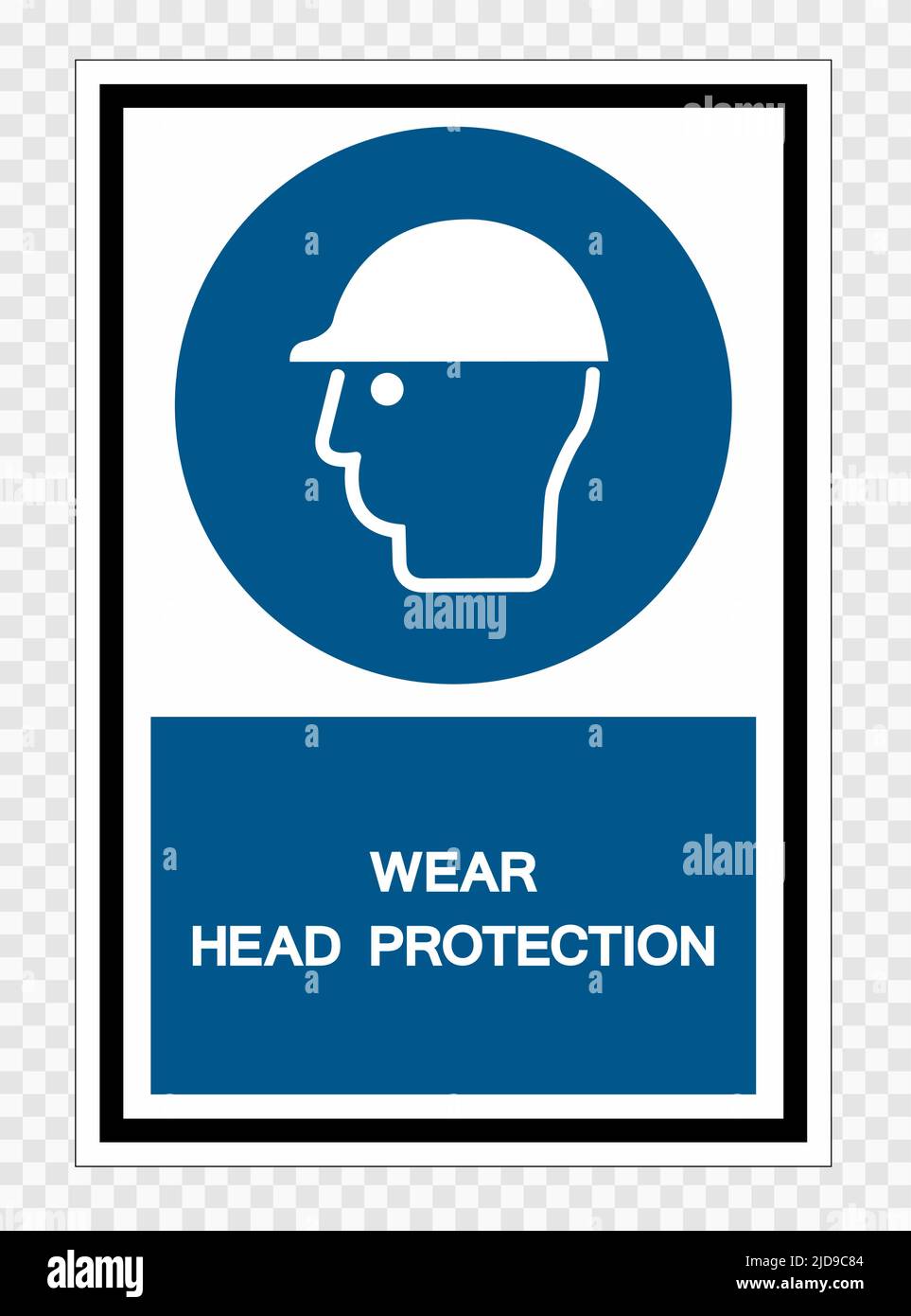 Wear Head Protection Symbol Sign Isolate on transparent Background ...