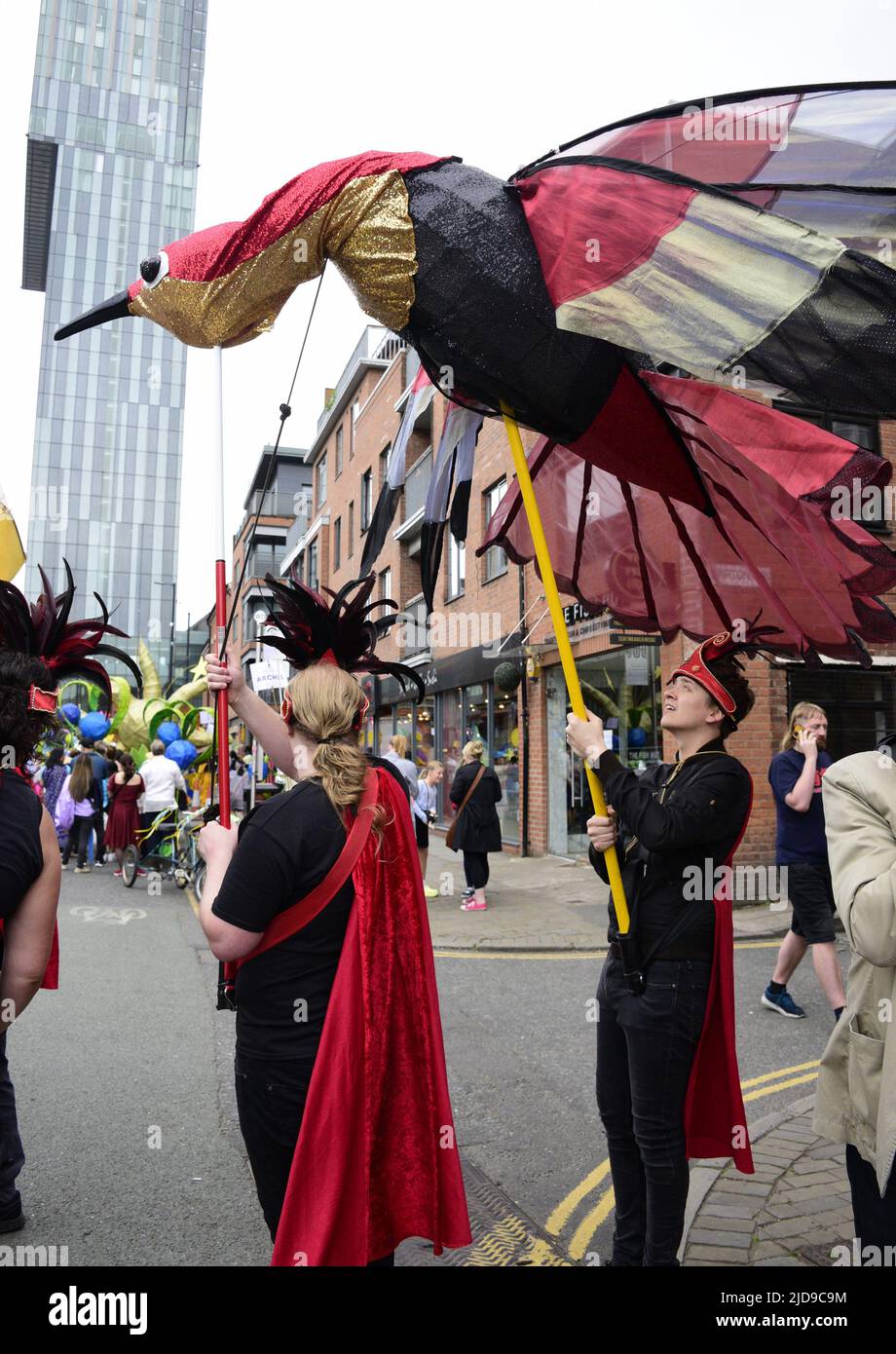 Manchester, UK, 19th June, 2022. Performers and artists get ready for ...