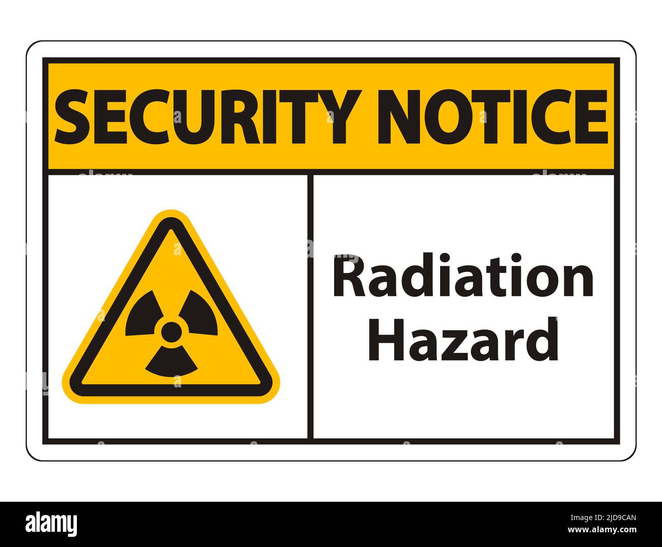 Radiation Hazard Symbol Sign Isolate On White Background,Vector ...