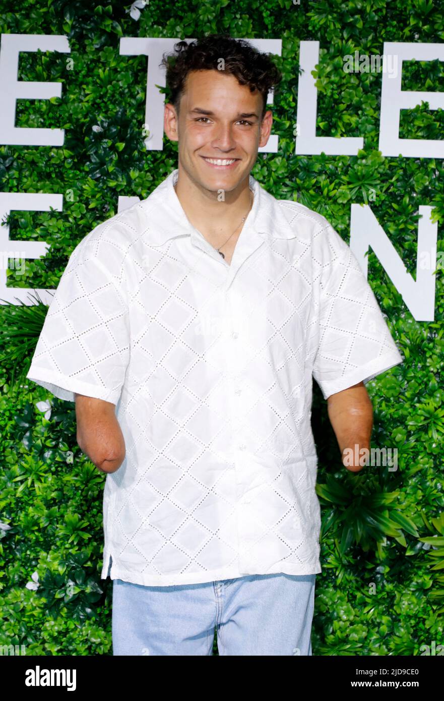 French athletes Theo Curin pose during a photocall for the TV show ...