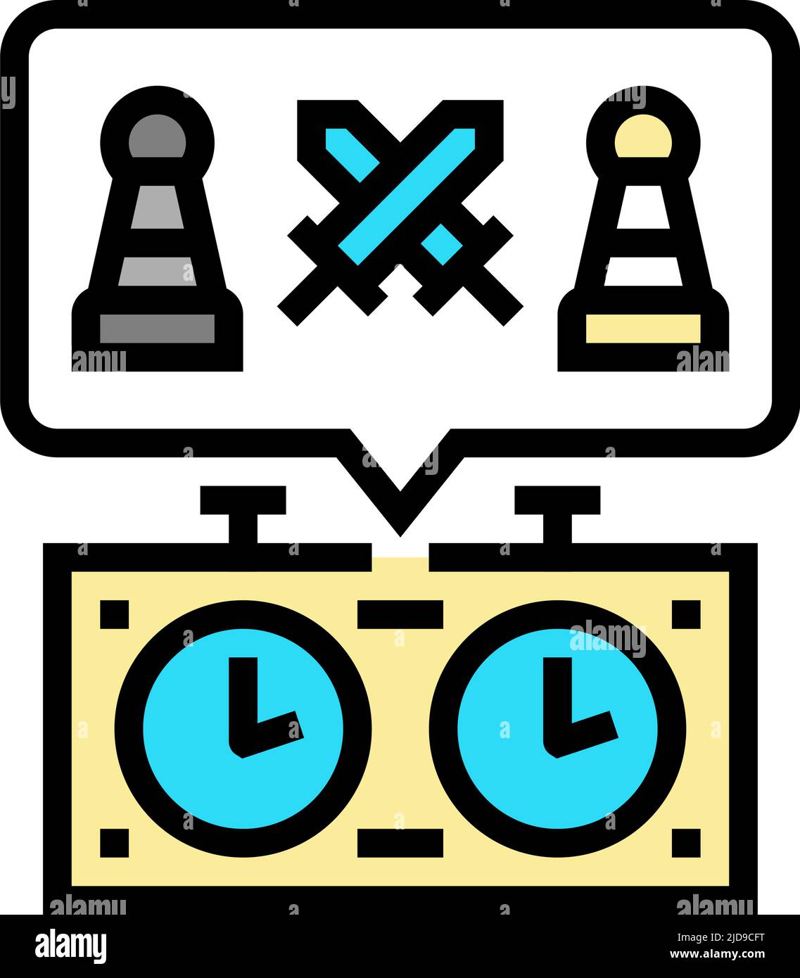 sport chess color icon vector illustration Stock Vector Image & Art - Alamy