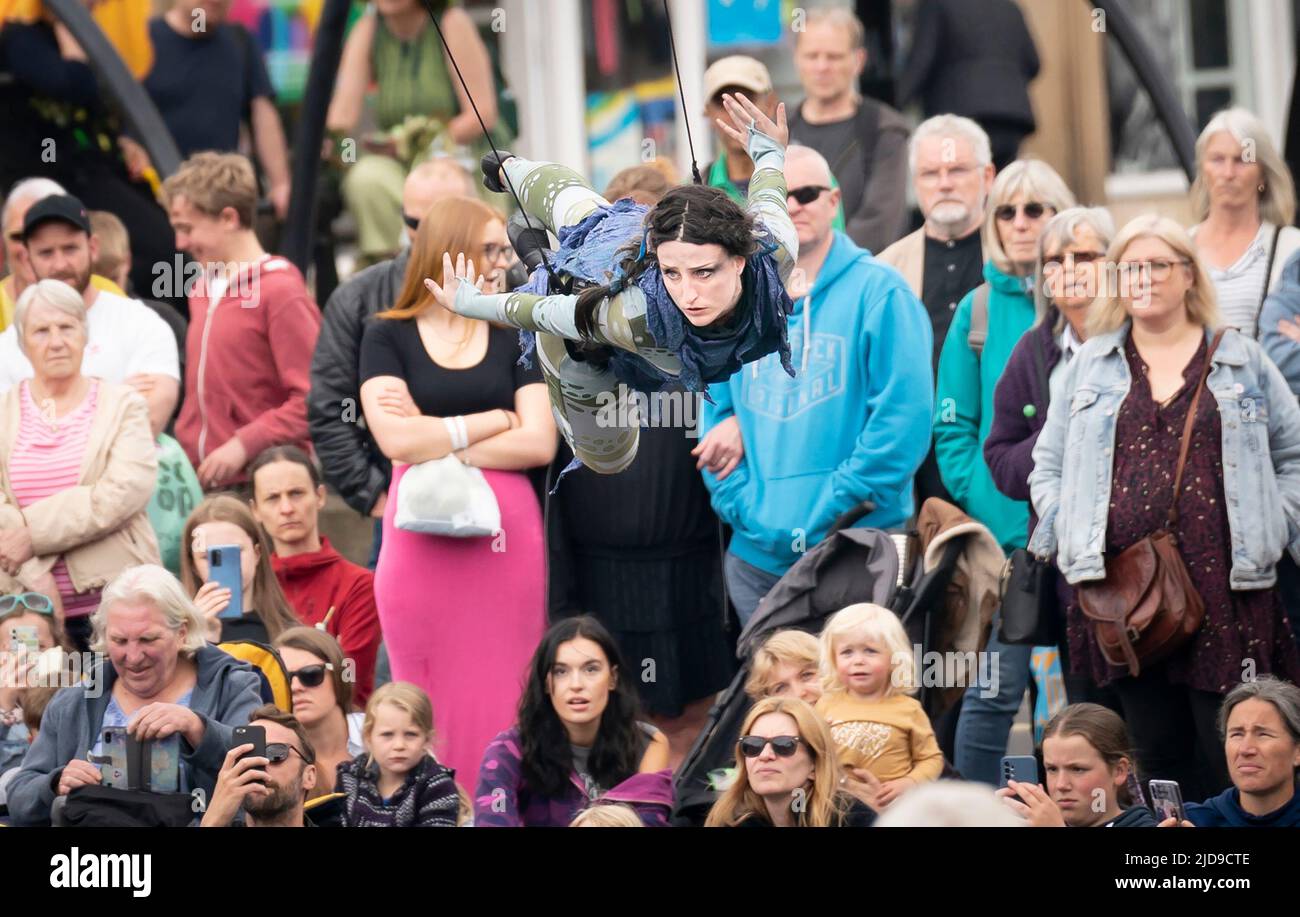 Emily Robertson Performs in CastAway by Highly Sprung, during the ...