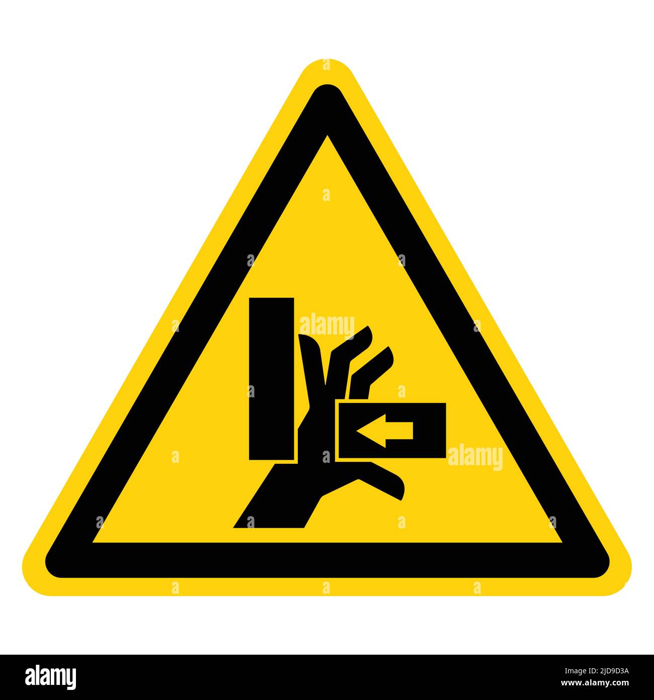 Hand Crush Force From Right Symbol Sign Isolate On White Background ...