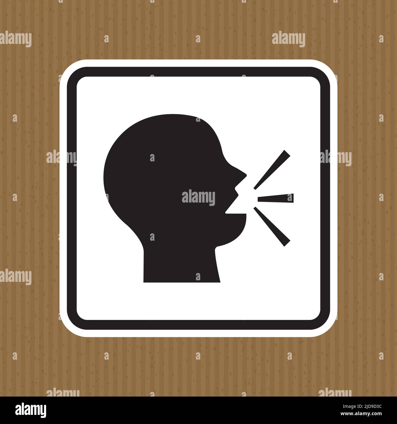 Keep Silence Symbol On White Background Stock Vector Image & Art - Alamy