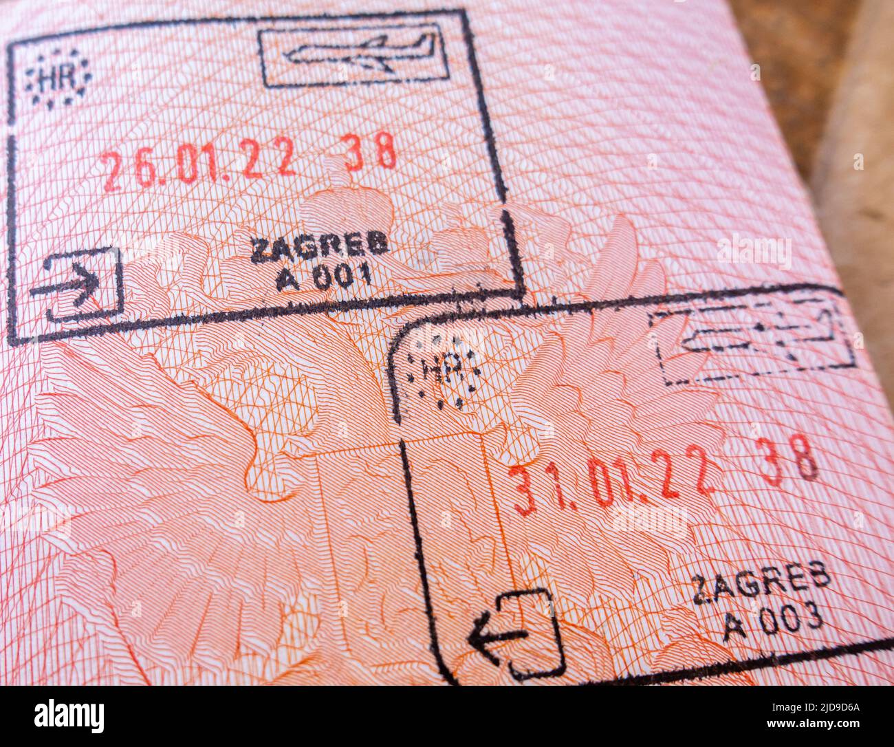Stamped passport hi-res stock photography and images - Alamy