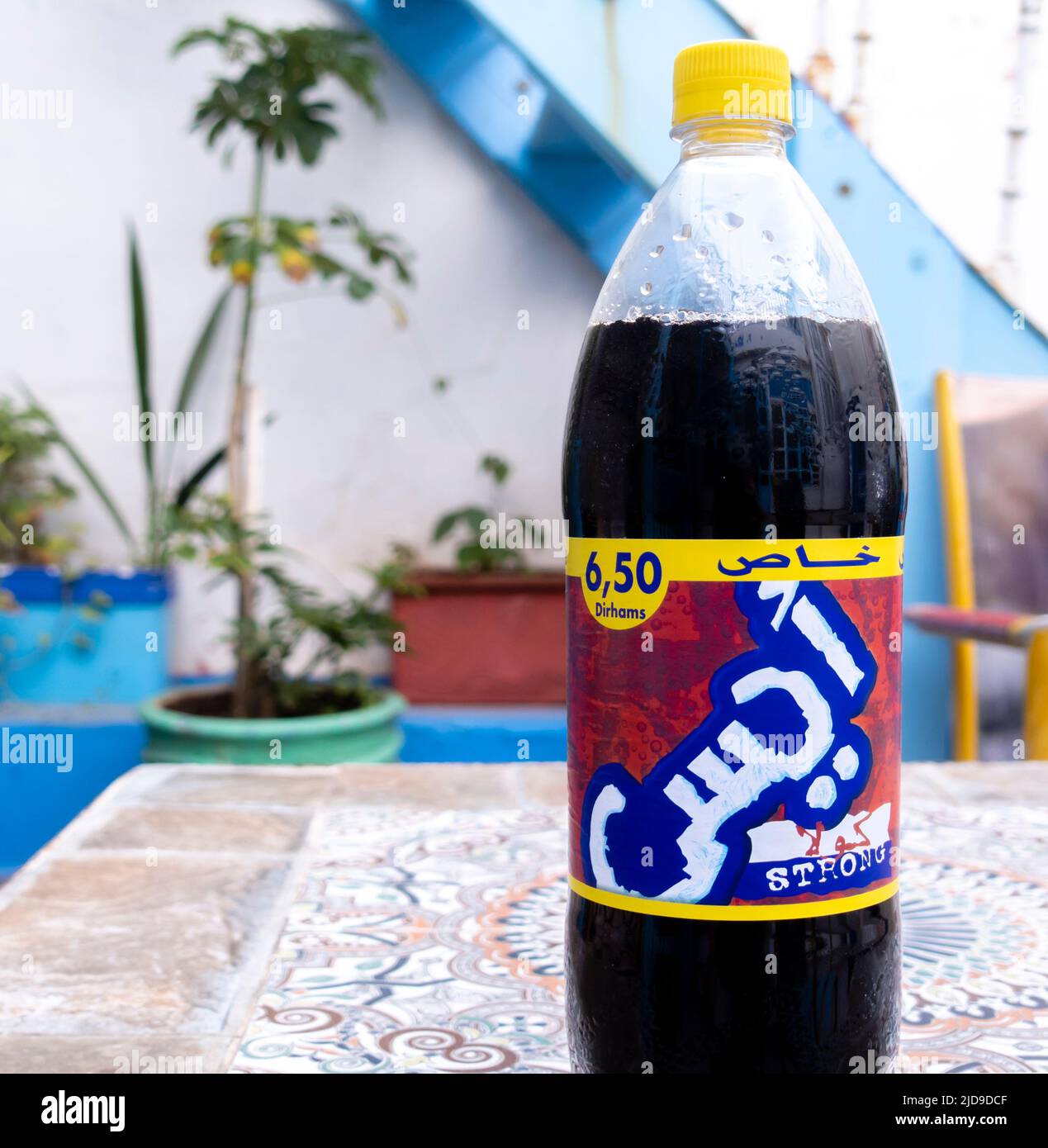 Ica Cola - Moroccan cola bottle with price tag at 6.5 Dirham Stock ...