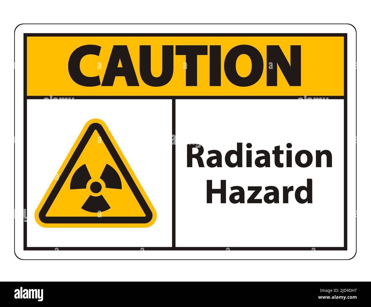 Radiation Hazard Symbol Sign Isolate On White Background,Vector ...