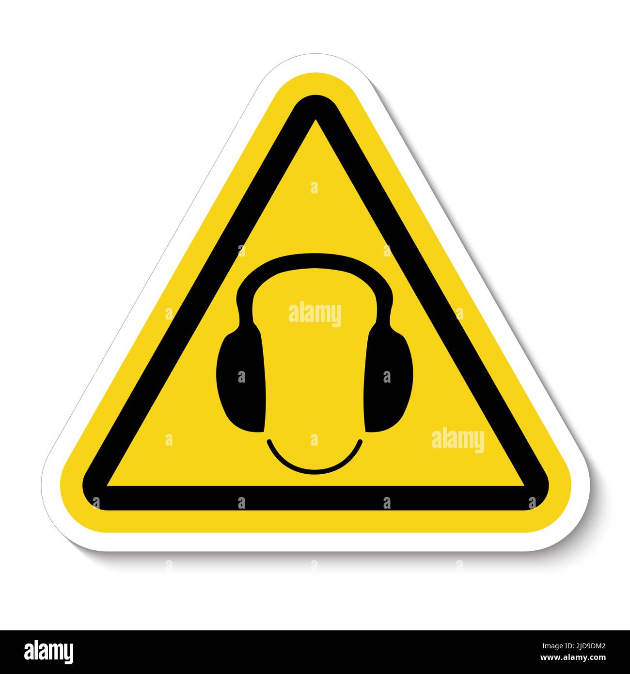 Symbol wear ear protection Sign Isolate On White Background,Vector ...
