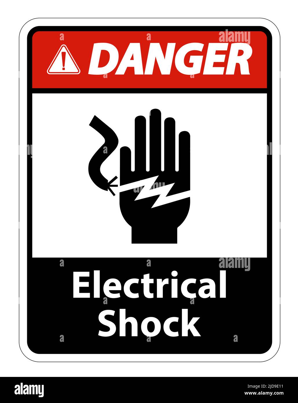 Electrical Shock Electrocution Symbol Sign Isolate On White Background ...