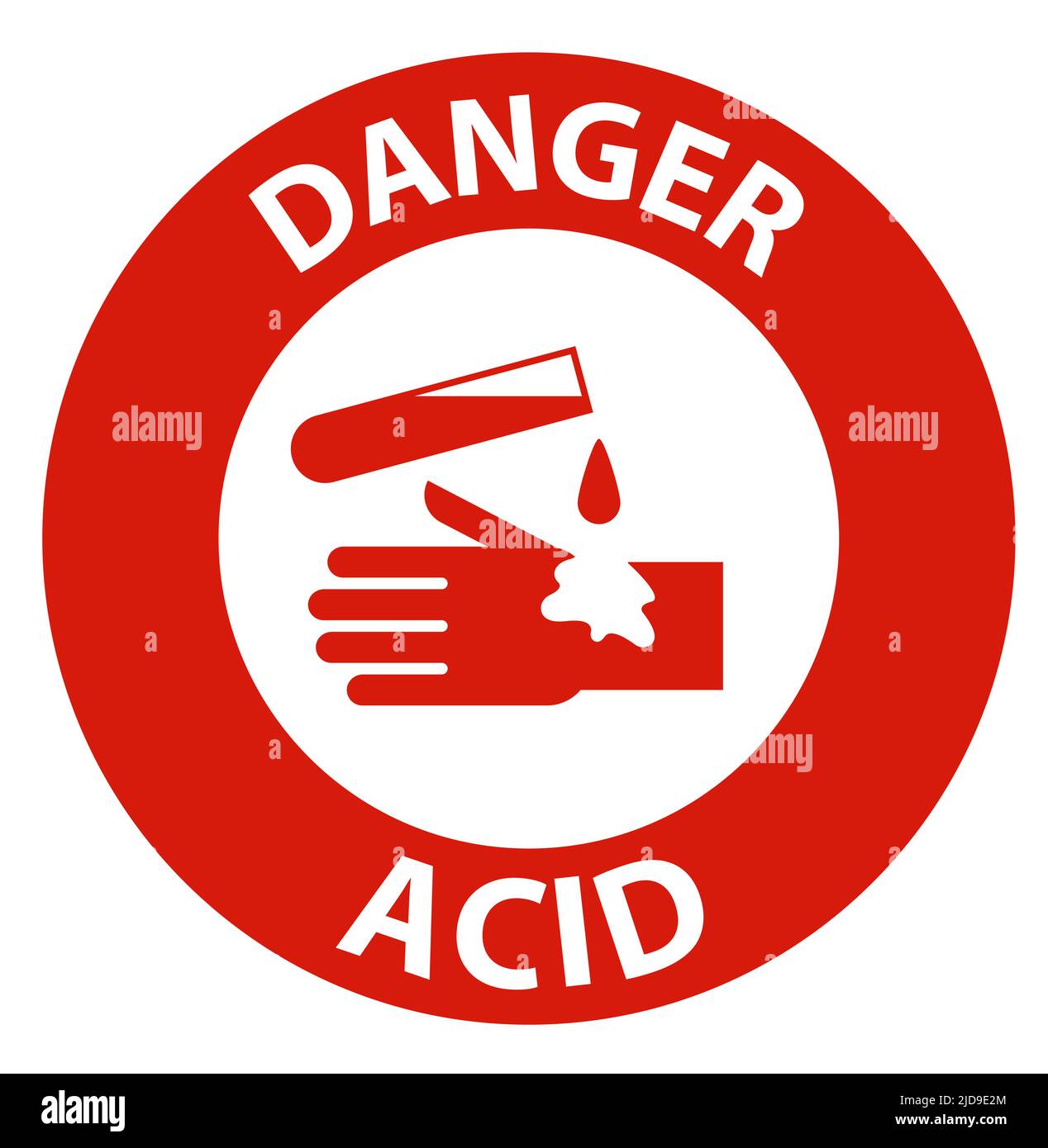 Label Acid Danger Sign On White Background Stock Vector Image & Art - Alamy