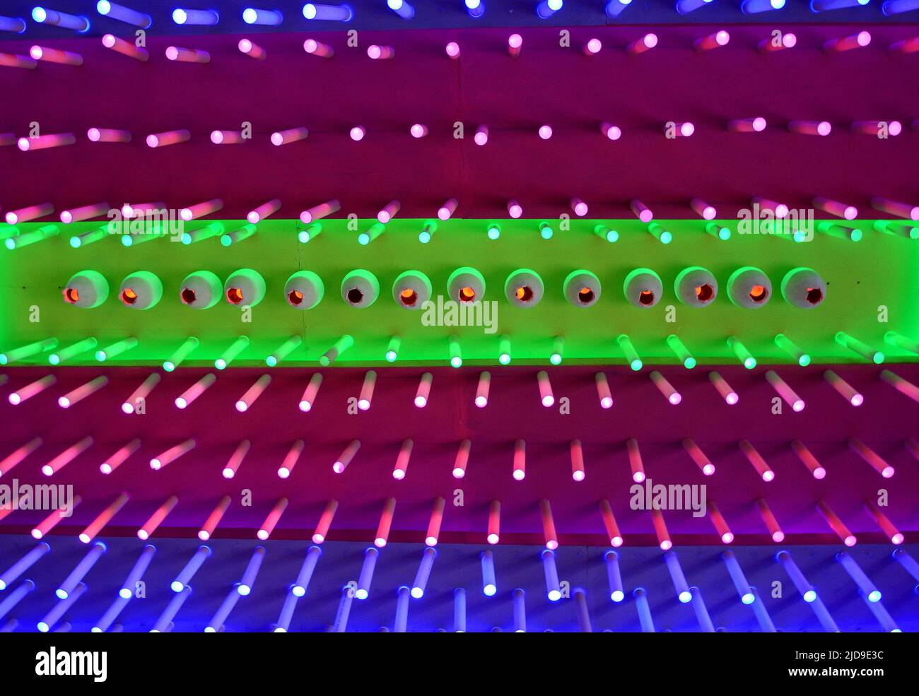 Lighting decoration of pandal Stock Photo - Alamy