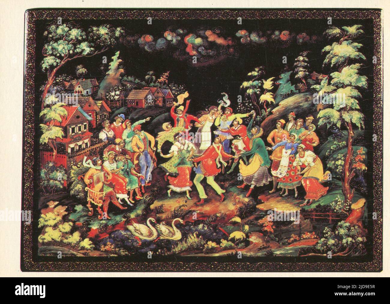 Post card The "Art of Palekh" (Russian: Искусство Палеха), first ...