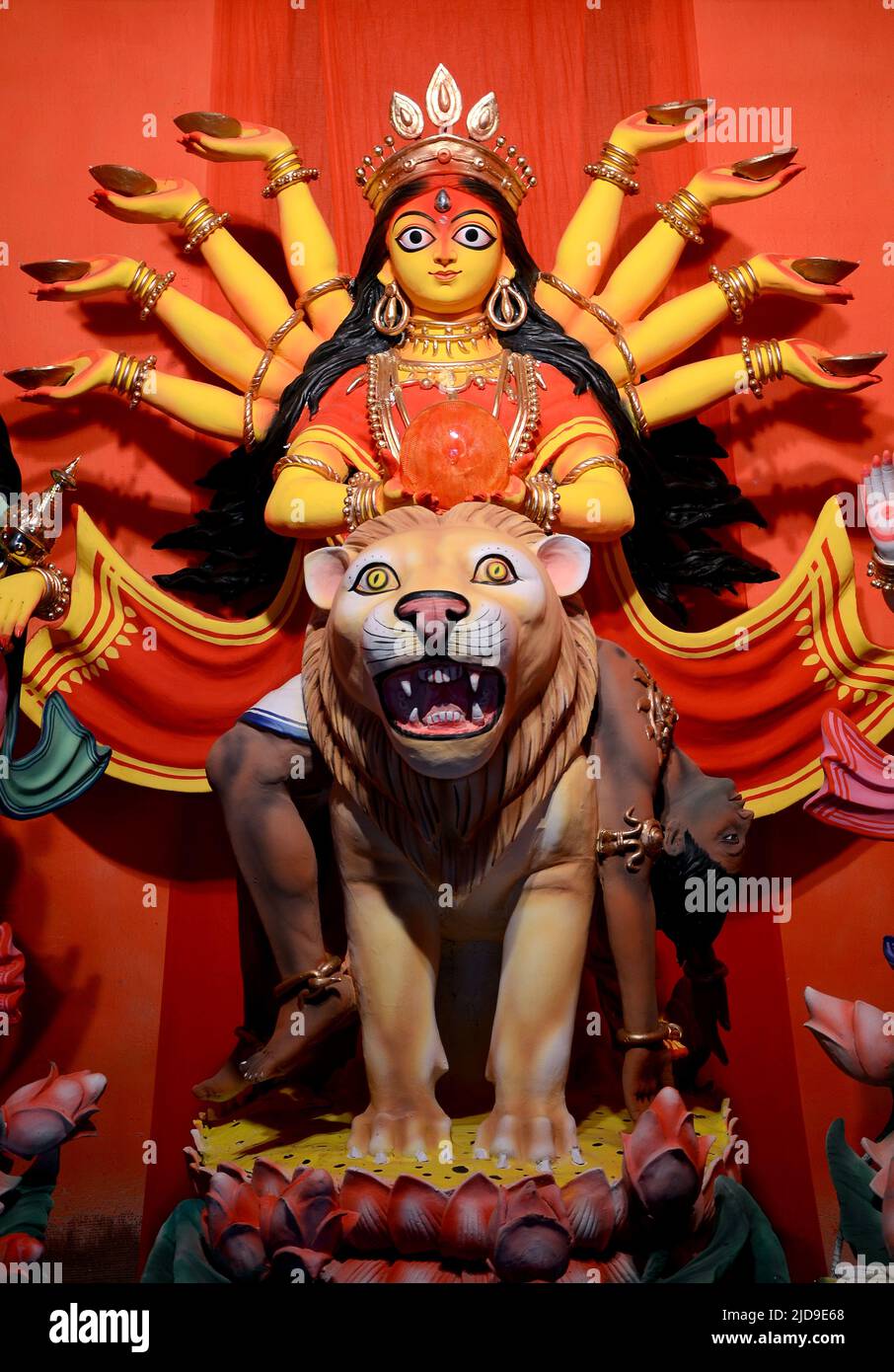 Colourful devi durga puja hi-res stock photography and images - Alamy
