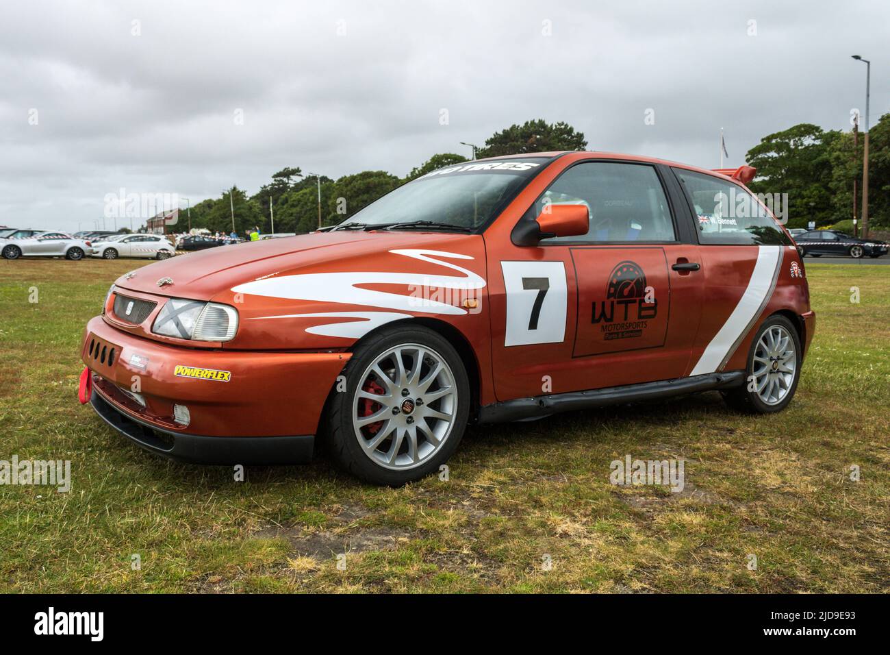 Seat Ibiza rally car. Classic Cars On Lytham Green 2022 Stock Photo - Alamy