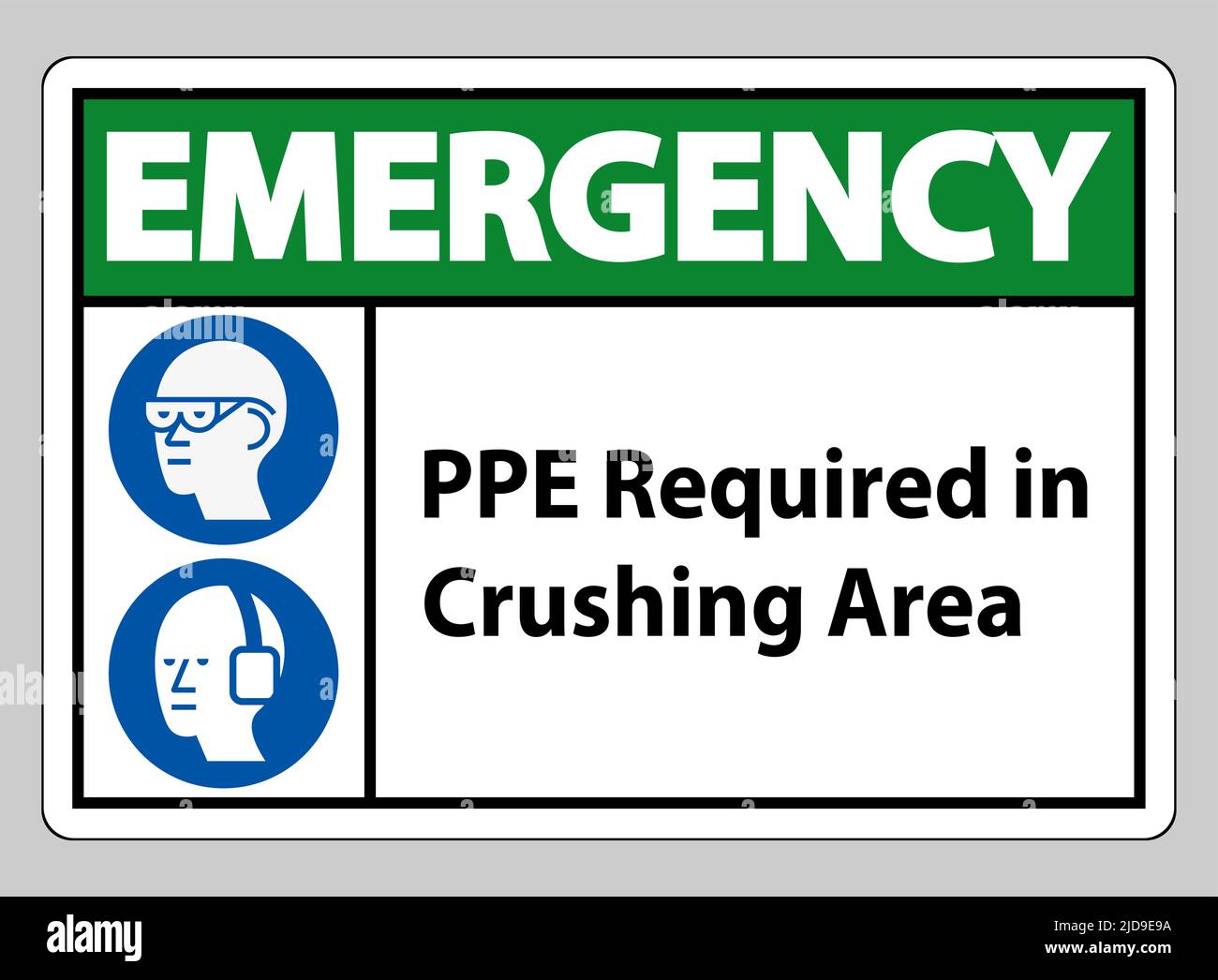 Emergency ppe safety label hi-res stock photography and images - Alamy